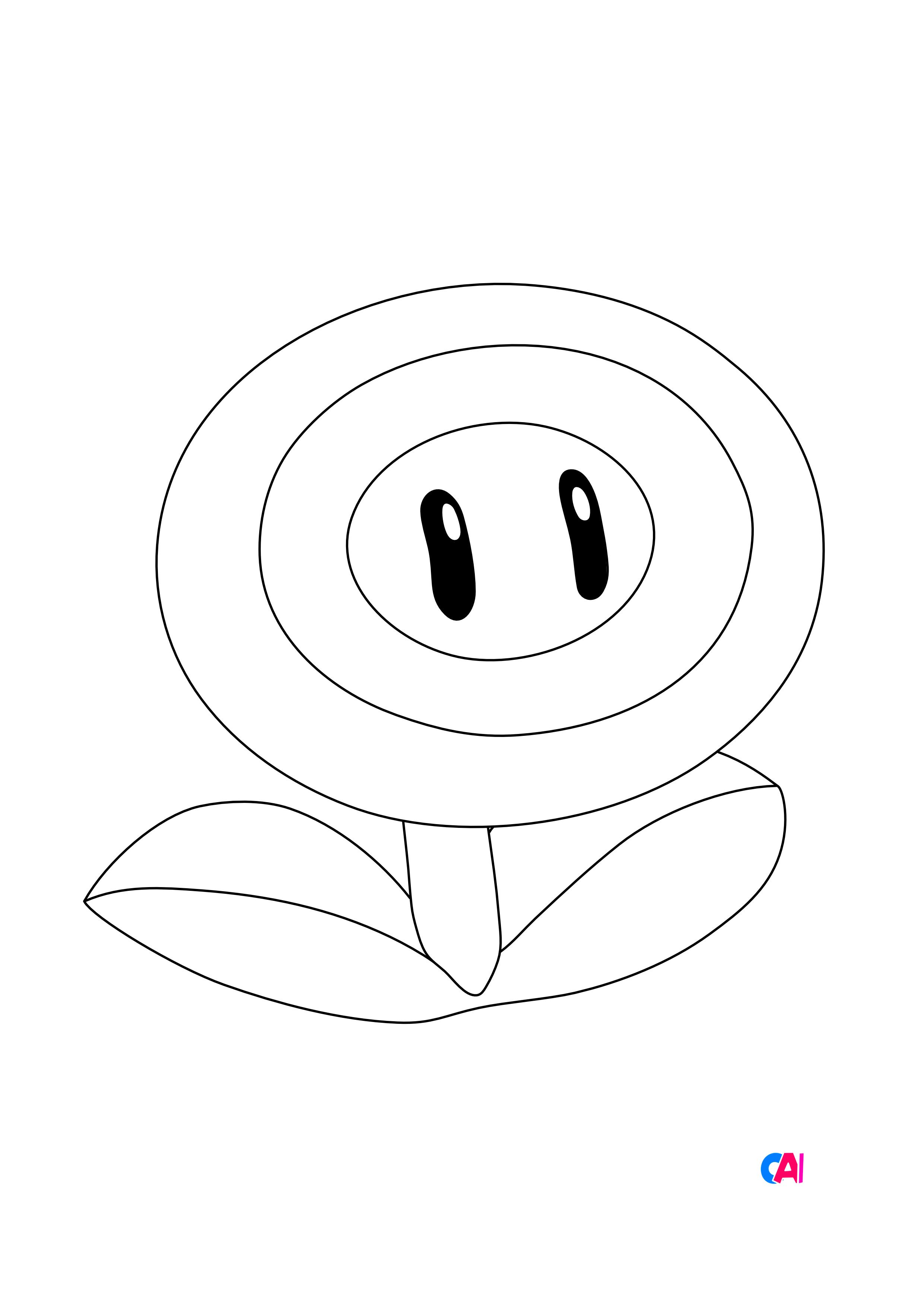 Coloriages De Fleurs De Mario